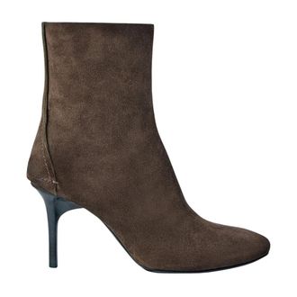 CAPASA MILANO Spitze Zehenpartie Wildleder Stiefeletten - - Shoes - Damen - Braun - 37 EU