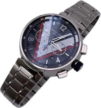 Louis Vuitton Pre-owned Tambour Chronographe - Femme - Pre-owned - Bleu - Taille: ONE Size