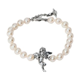 Vivienne Westwood Putti Perlenarmband - - Accessories - Damen - Wei&szlig; - ONE SIZE