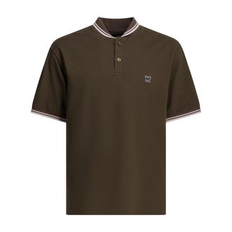 Needles Schalkragen-Polo - - Tops - Herren - Braun - XL