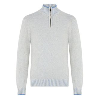 Fedeli Homme, Pulls, Gris, Taille: L Pull &agrave; col zipp&eacute;