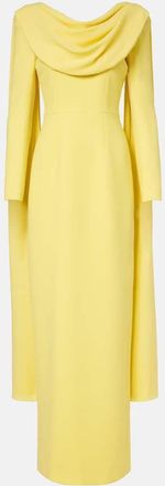 Emilia Wickstead Robe Zaira aus Woll-Cr&ecirc;pe