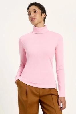Lanius Lanius Damen vegan Rollkragenpullover Lanius Hellrosa