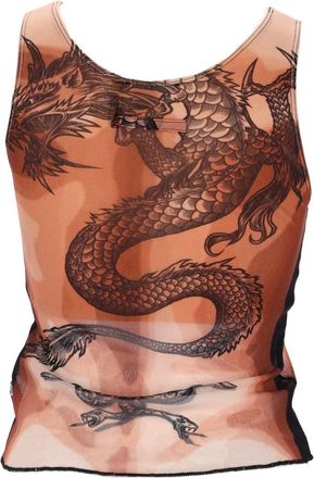 Jean Paul Gaultier Safe Sex Tattoo Print T-shirt - Multicolor