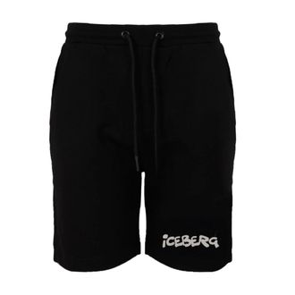 Iceberg Jersey Sweat Shorts - - Shorts - Herren - Schwarzk - 2XL