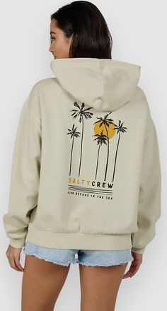 Salty Crew Palms Hoodie off white