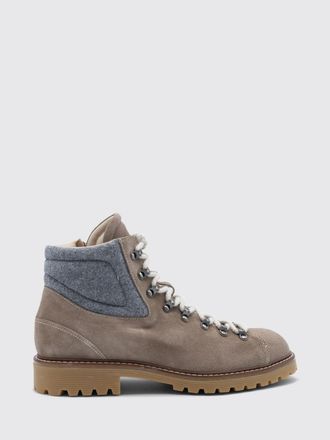 Eleventy Bottines &agrave; lacets en daim et laine