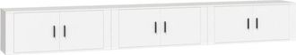 vidaXL Meubles TV muraux 3 pcs blanc 100x34,5x40 cm vidaXL