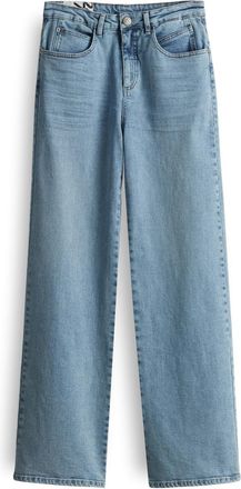 OPUS Damen Wide | Wide Leg Jeans MIVY Fresh High Rise aus Spanish Cotton Light Relaxing Blue, 34 L31