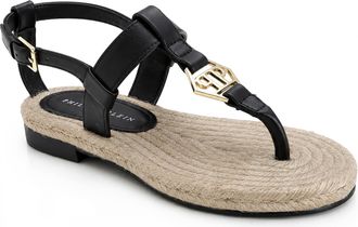 Philipp Plein Flache Sandalen Hexagon