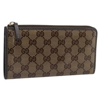 Gucci Pre-owned Vintage GG Canvas Long Wallet - - Pre-owned - Damen - Braun - ONE SIZE