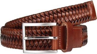 Lloyd Mens Belts Gürtel Herrengürtel Flechtgürtel Cognac 7587, Farbe:Braun, Länge:100