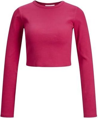 Jack & Jones Jack & Jones Jxfeline STR Ls Rib Thé JRS Noos Femme Pull tricoté, Jaune/Vert Olive, M