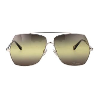 Chlo&eacute; Lunettes de soleil Aly - Femme - Accessoires - Gris - Taille: 62 MM