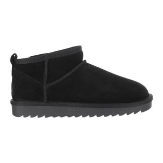Colors Of California Wildleder Stiefeletten mit gepr&auml;gtem Detail - - Shoes - Damen - Schwarzk - 37 EU