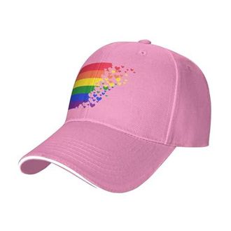 Generic Chapeau De Baseball Drapeau De La Fiert&eacute; Et du Progr&egrave;s Coeur Arc-en-Ciel Chapeau De Golf L&eacute;g&egrave;re Hip Pop Casquette Sandwich, pour Les Loisirs, La Cours