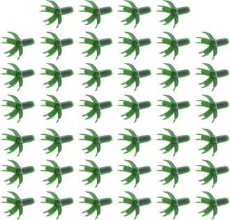 Artibetter K&uuml;nstliche Bl&uuml;tenkelche 40 St&uuml;ck aus Kunststoff mit Flachem Boden Stabile Selbstgemacht Blumenkelchbl&auml;tter f&uuml;r Hochzeits und Wohn Dekoration