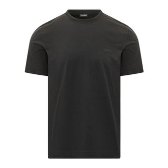 Ermenegildo Zegna Reine Baumwolle T-Shirt - - Tops - Herren - Schwarzk - 2XL