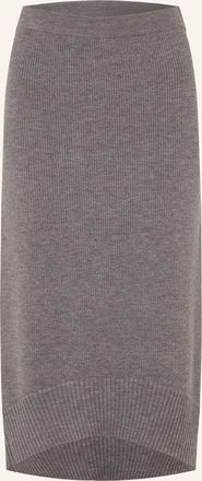 Victoria Beckham Strickrock Mit Merinowolle grau