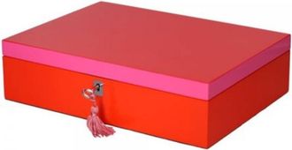 Gift Company Tang, Schmuckbox, M, flach, rot/pink