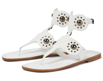 Alaia White Studded Sandals Size 40