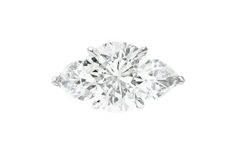 Verde 3ct IGI Certified Lab-grown Round Cut Diamond Ring