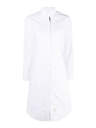 Thom Browne Robe Au Genou - Blanc