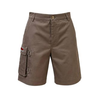 Off-white Shorts Bermuda en coton - Femme - Shorts - Brun - Taille: 36 FR