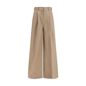 Balenciaga High-waist Hose - - Trousers - Damen - Beige - S