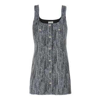 Ganni Cotton Tweed Mini Dress - - Dresses - Damen - Mehrfarbig - L