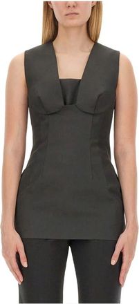 Sportmax Femme, Tops, Gris, Taille: 38 FR D&eacute;bardeurs