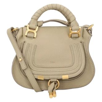 Chlo&eacute; Femme, Sacs, Beige, Taille: ONE Size Sacs &agrave; main en cuir