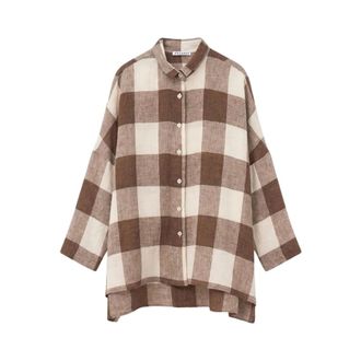 Rosso35 Rosso35, Femme, Blouses et Chemises, Multicolore, Taille: 34 FR Camicia over in lino a quadri