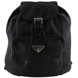 Prada Pre-owned Sac &agrave; dos en nylon - Femme - Pre-owned - Noir - Taille: ONE Size