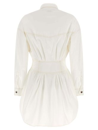 Versace Medusa Shirt Dress - White