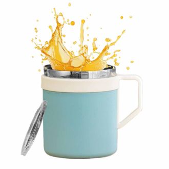 Generico Teetassen, doppelwandiger Edelstahlbecher f&uuml;r Getr&auml;nke, Reisebecher mit Deckel, f&uuml;r Weihnachten, Geburtstag, Zuhause, B&uuml;ro, K&uuml;che, Bar, f&uuml;r Frauen und