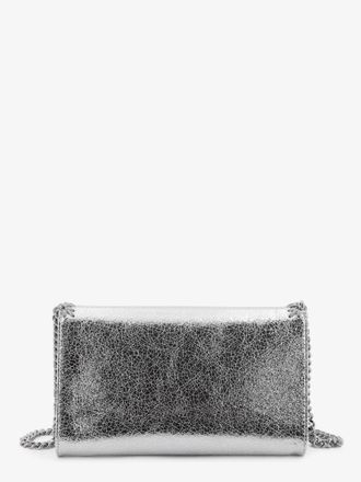 Stella McCartney Womens Crossbody Bag Falabella Metallic Grey Alter Mat-Metal Shoulder Mat/metal
