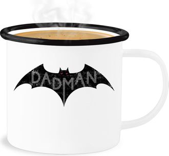 Shirtracer Emaille Becher Blechbecher - Tassen - Dadman - Papatagsgeschenk | Geschenk f&uuml;r Papa | Vatertag | Vatertagsgeschenk Kinder | Weihnachts-Geschenk Papa -