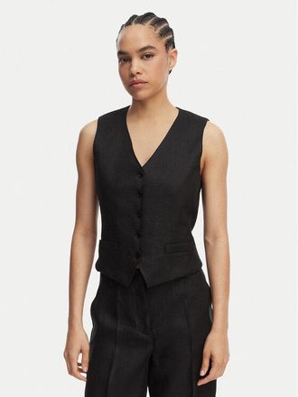 Max Mara Anzugweste Pace 2615151012 Schwarz Regular Fit