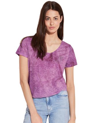 Street One Damen A321542 T-Shirt Mit Farbverlauf, Magnolia Pink, 34 EU