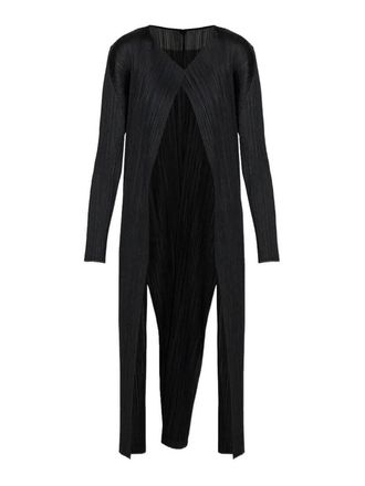 Pleats Please Issey Miyake Cardigan - Noir
