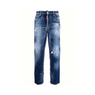 Dsquared2 Femme, Jeans, Bleu, Taille: 38 FR Cotton Boyfriend Jeans
