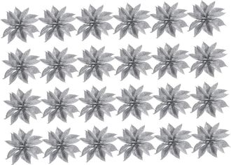 BESPORTBLE 24st&uuml;cke Mini Weihnachtskranz mit Blumenschmuck DIY-blumengirlande f&uuml;r Festliche Dekoration Weihnachtsbaumblumen aus Hochwertigem Material Weihnachtsk