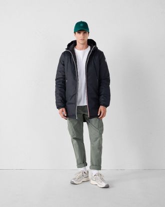 Jott Doudoune longue r&eacute;versible Noir/noir Assen - Taille XL