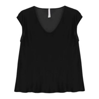 Imperial Urban V-Neck Top - - Tops - Damen - Schwarzk - S