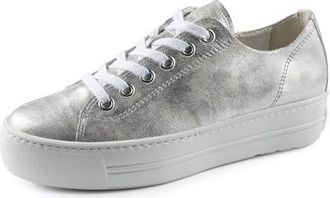 Paul Green Baskets basses super douces pour femme, Argent métallisé 67 x, 37.5 EU
