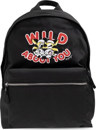 Kenzo Homme, Sacs, Noir, Taille: ONE Size Sac &agrave; dos brod&eacute;