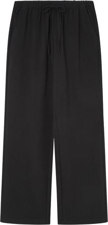 Springfield Damen Jogger pata ancha de sastrería Con Cintura elástica y Cordones Hose, Standardschwarz, 36W/31L