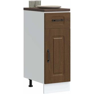 vidaXL K&uuml;chenunterschrank Kalmar Braun Eichen-Optik Holzwerkstoff Vidaxl
