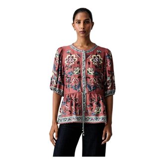 Farm Rio Farm Rio - Blouse &agrave; basque - Femme - Blouses et Chemises - Multicolore - Taille: 42 FR